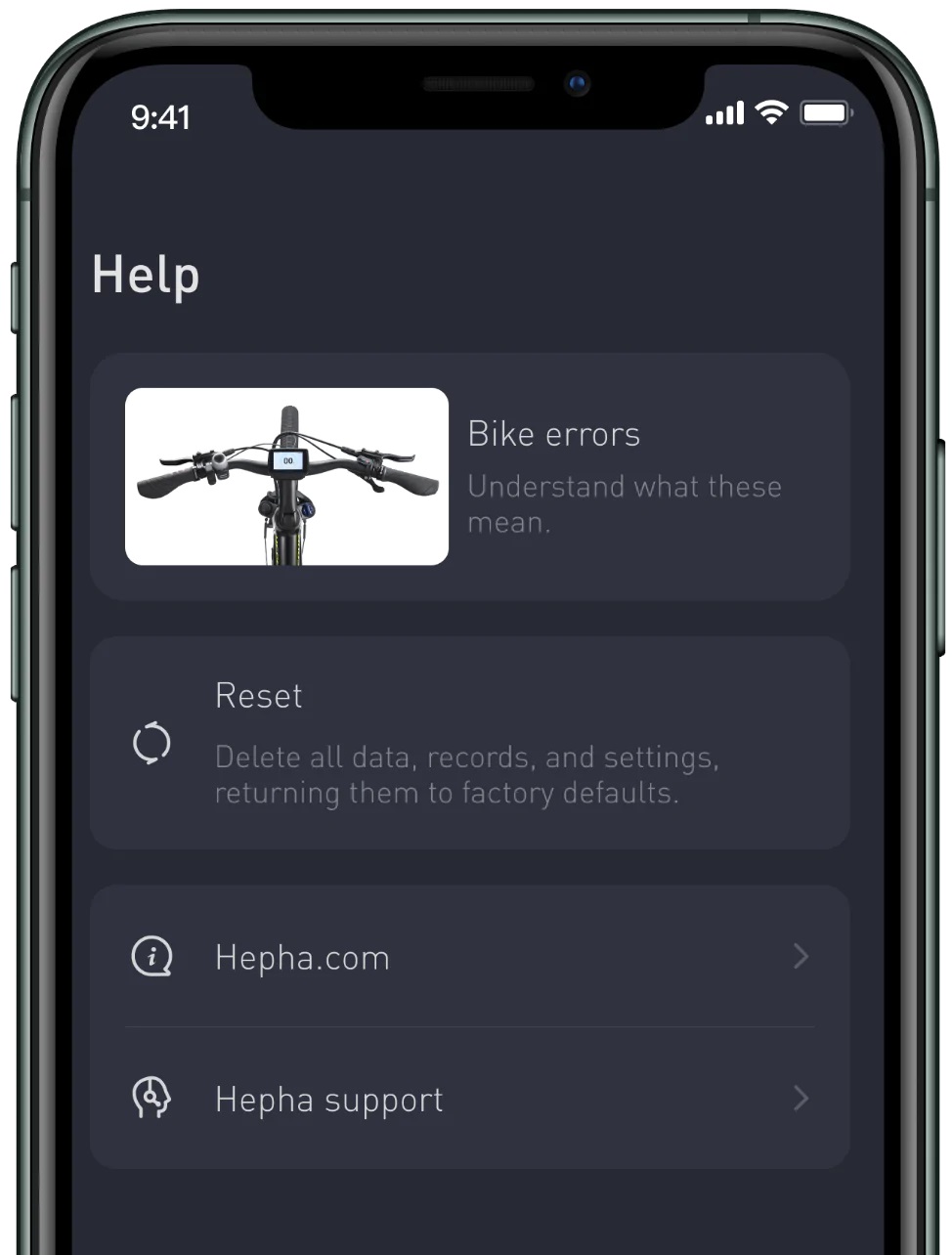 Entdeckt mit der neuen HEPHA-App das volle Potenzial eures Trekking e Bike