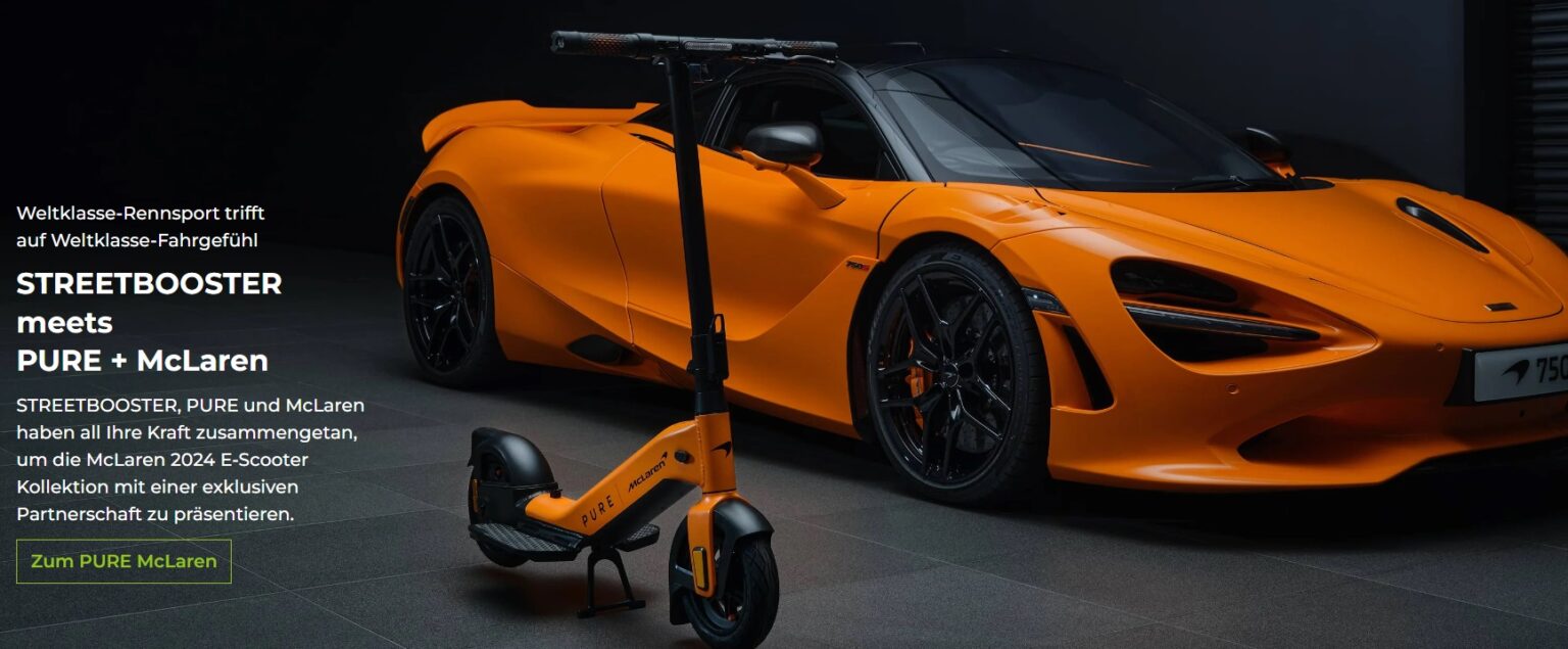 Streetbooster Pure McLaren - Testbericht von e-Roller.com